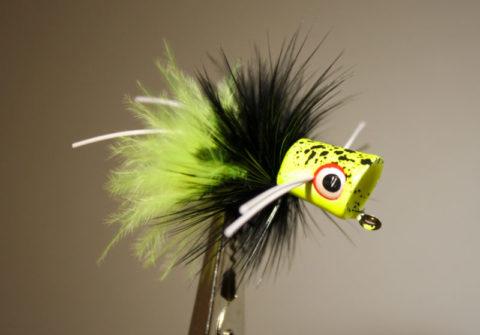 Pultz Little Fatty Popper Chartreuse, Black, Chartreuse | Breambugs.com